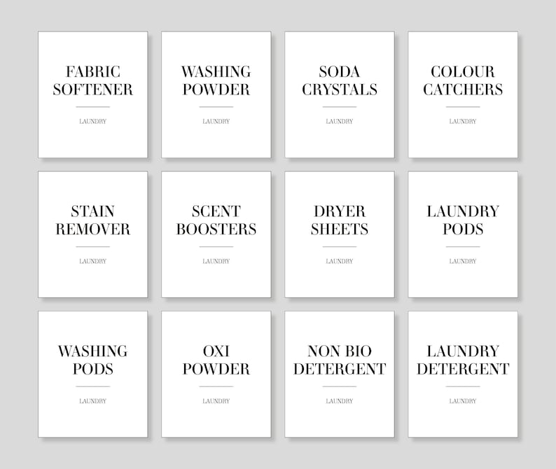 Laundry Labels Waterproof Labels Washing Labels Storage - Etsy