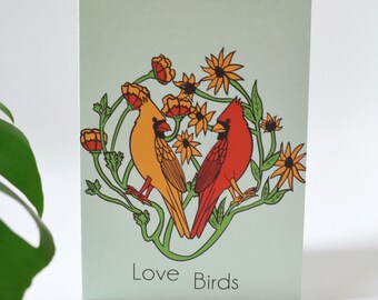 Love Birds Card - Etsy