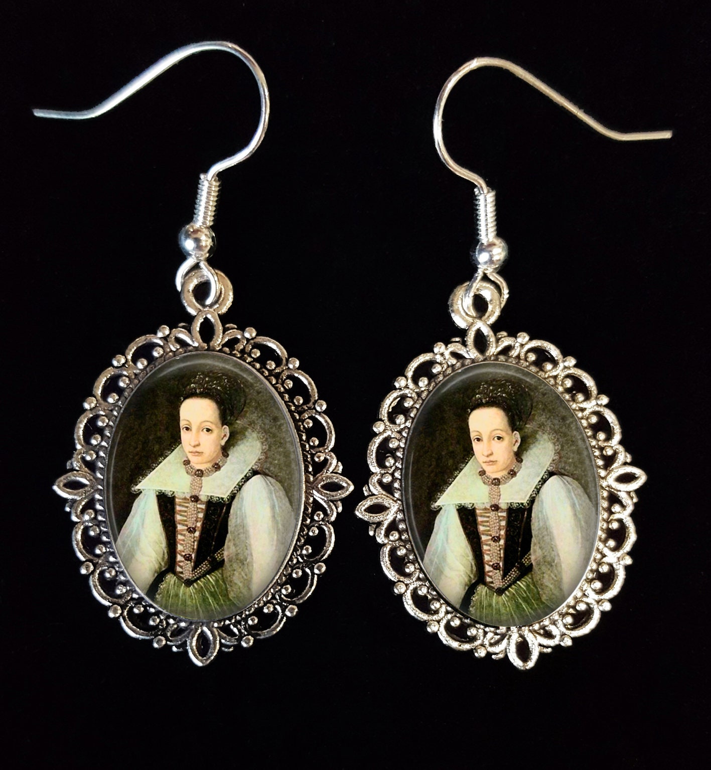 Countess Erzsebet Bathory Antique Silver Pendant Necklace - Etsy