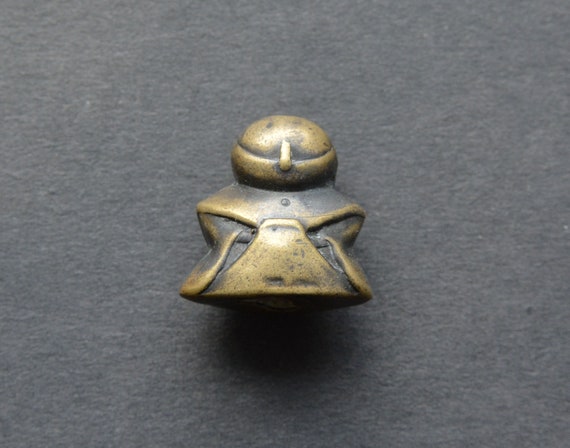 Antique Meiji Period Ojime Bead, Mixed Metal Buddha. … - Gem
