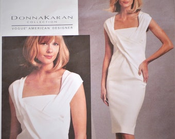 Donna Karan VOGUE 2785 Flared Dress Sewing Pattern Vogue American ...