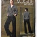 Jacket and Pants Pattern, Vogue 1644, American Designer by Kathryn ...