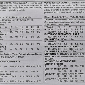 Jacket and Pants Pattern, Vogue 1644, American Designer by Kathryn ...