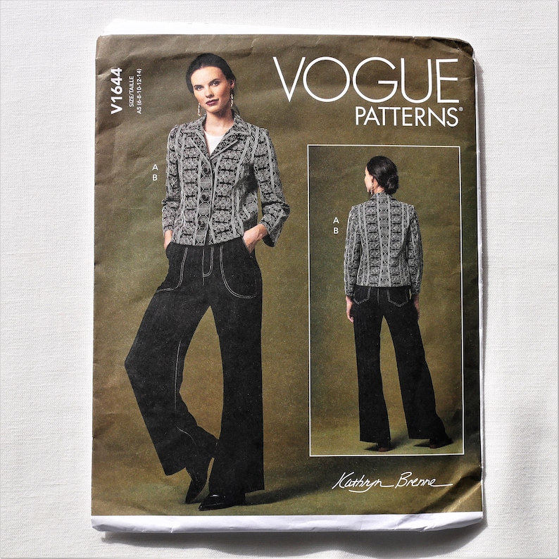 Jacket and Pants Pattern, Vogue 1644, American Designer by Kathryn ...