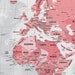 Pink World Map, Printable World Map Map of the World Large Downloadable ...