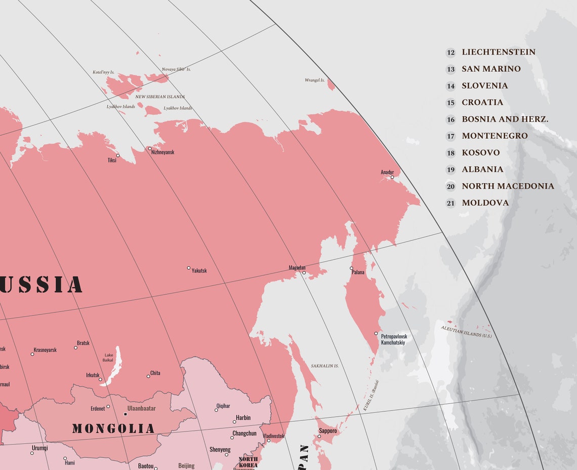 Pink World Map, Printable World Map Map of the World Large Downloadable ...