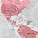 Pink World Map, Printable World Map Map of the World Large Downloadable ...