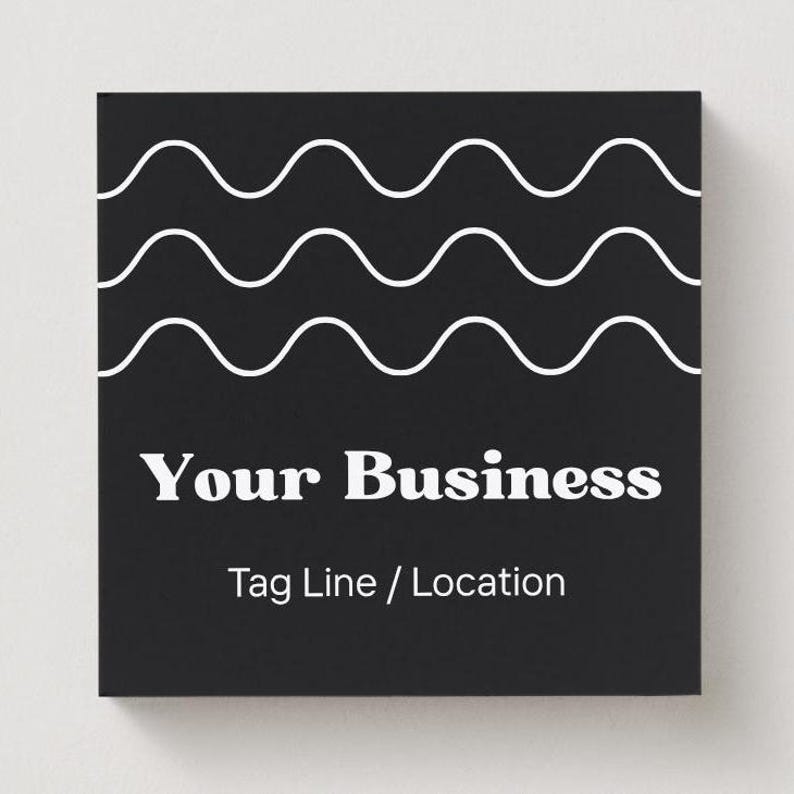 Editable Business Card Template Canva | Social Media Contact Card ...