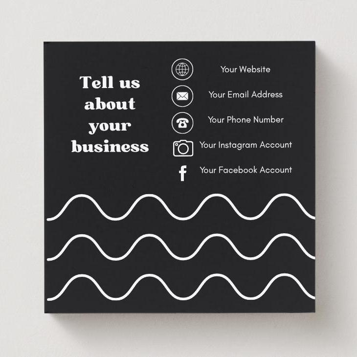 Editable Business Card Template Canva | Social Media Contact Card ...