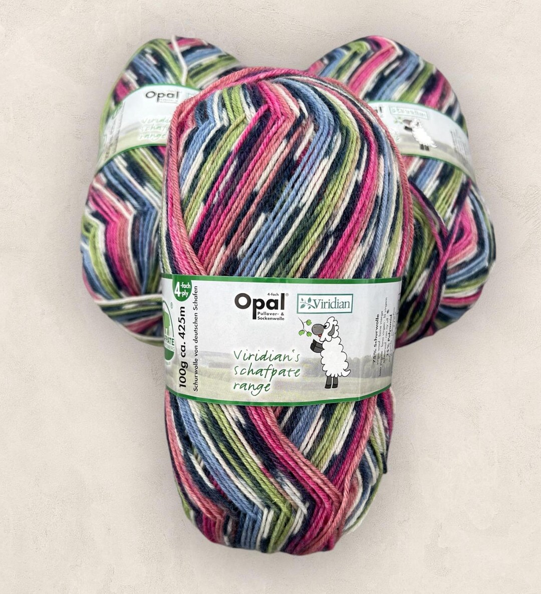 Opal 4 Ply Sock Yarn 100g Self Striping Patterning Sunny Schafpate ...
