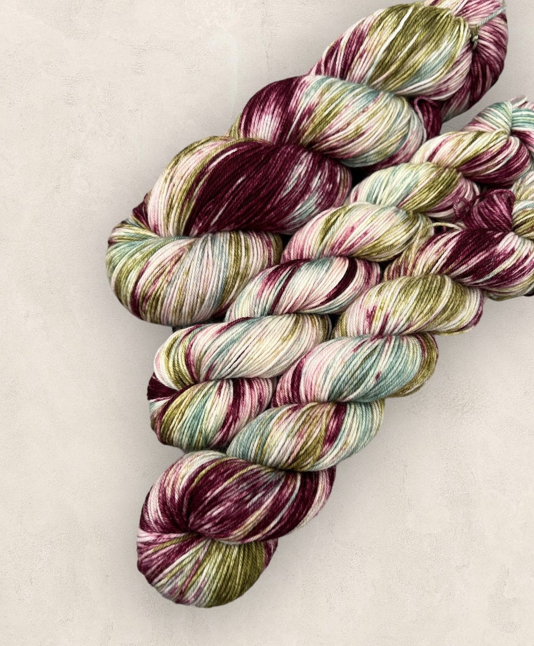 DK Yarn 100g Skein Hand Dyed Calluna Heather Wool Super Wash 75/25 ...