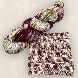 DK Yarn 100g Skein Hand Dyed Calluna Heather Wool Super Wash 75/25 ...