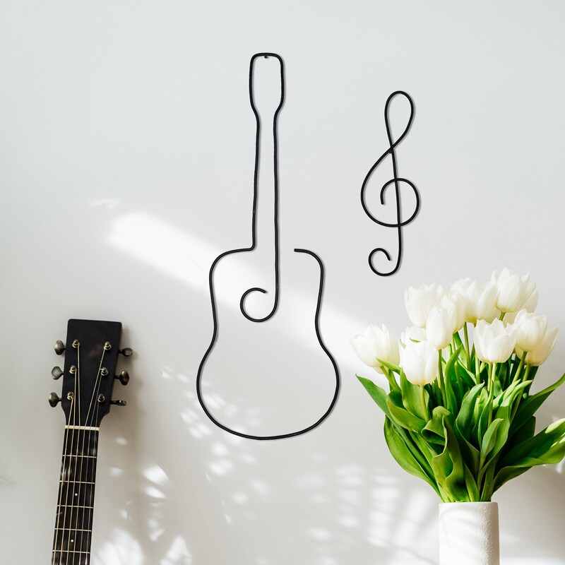 Wire Sculpture Guitar - Etsy