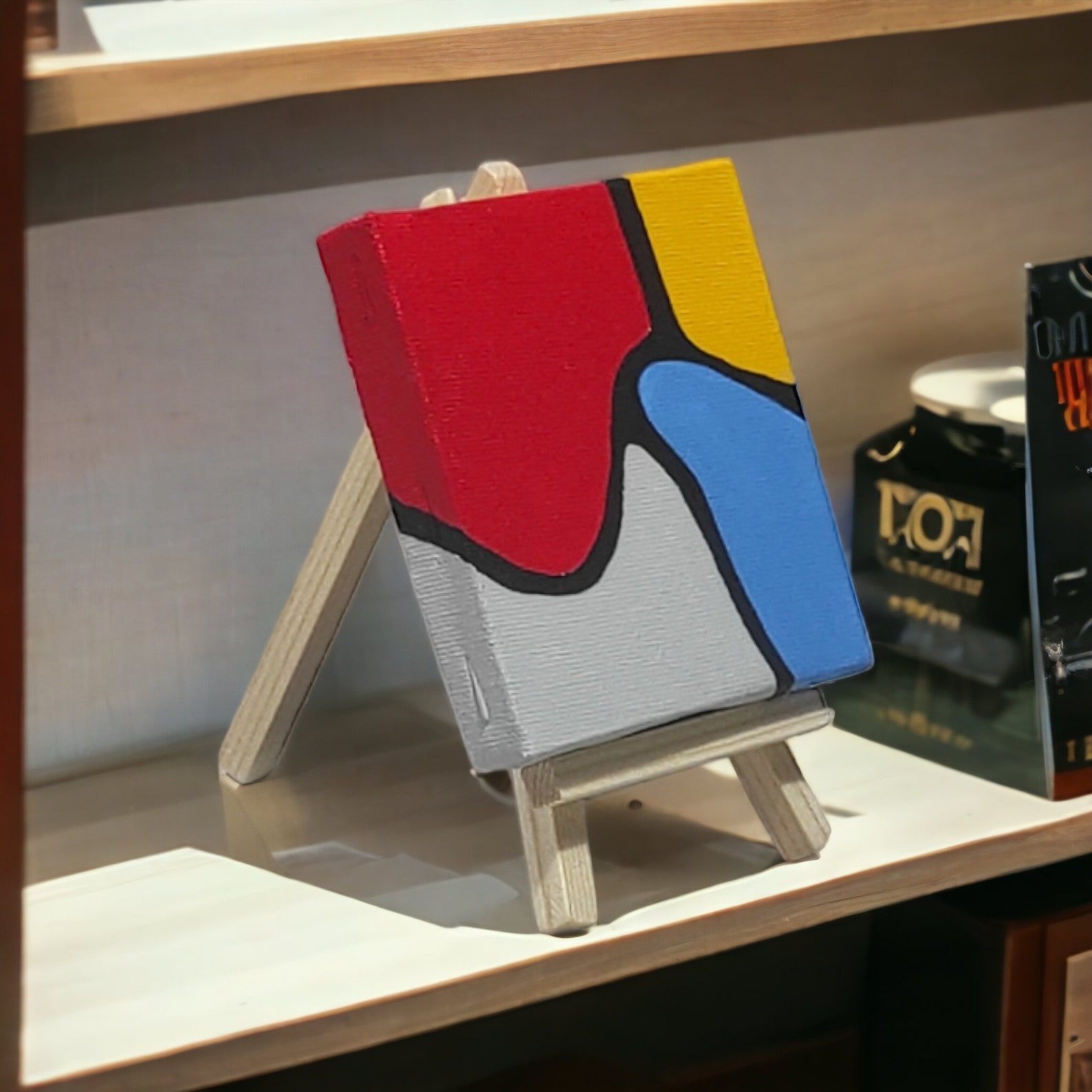 Mondrian Colors Mini Canvas in the Style of Mondrian With - Etsy