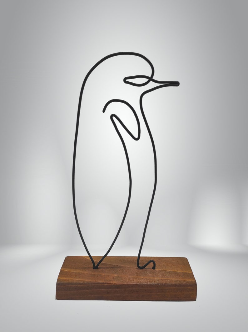 Pablo Picasso's Penguin Wire Art Sculpture Minimalist - Etsy