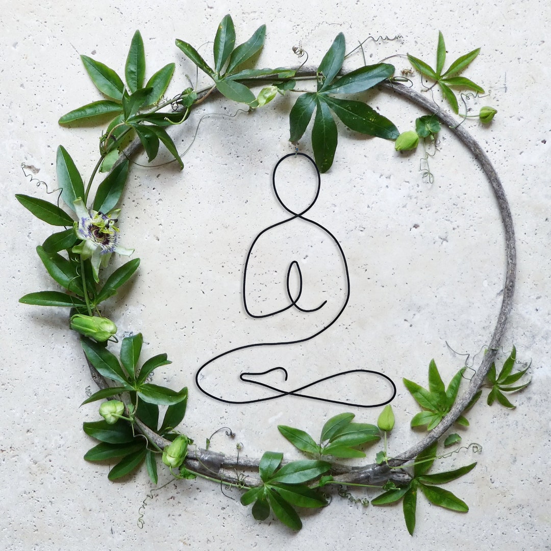 Namaste Wire Wall Hanging Decor, Minimalist Home Decor, Art Deco ...