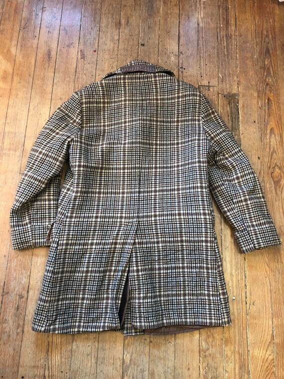 1950s Pendleton Houndstooth Wool Coat Medium Large - Gem