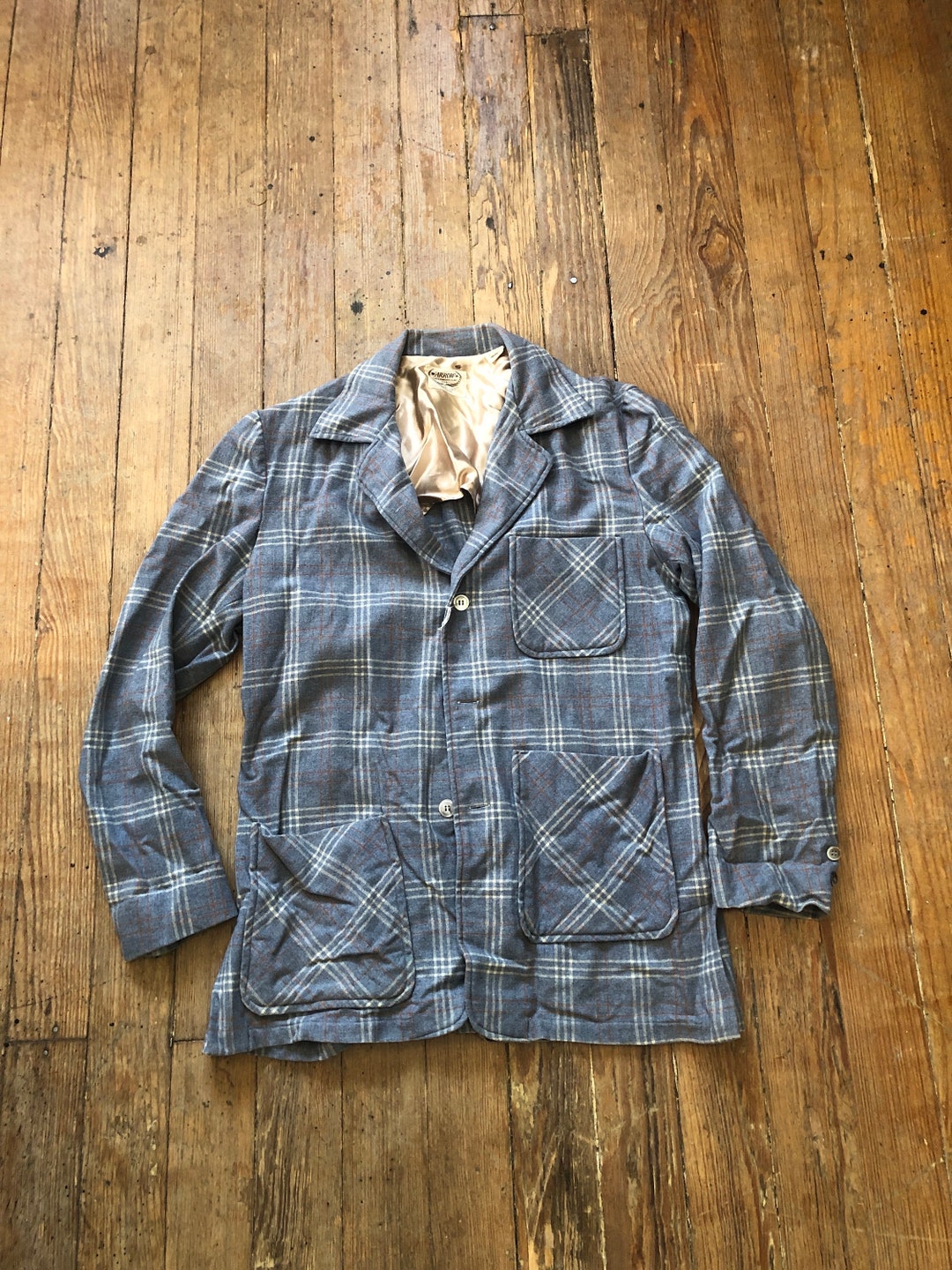 1940s Wool Arrow Shirt Jacket Medium - Etsy