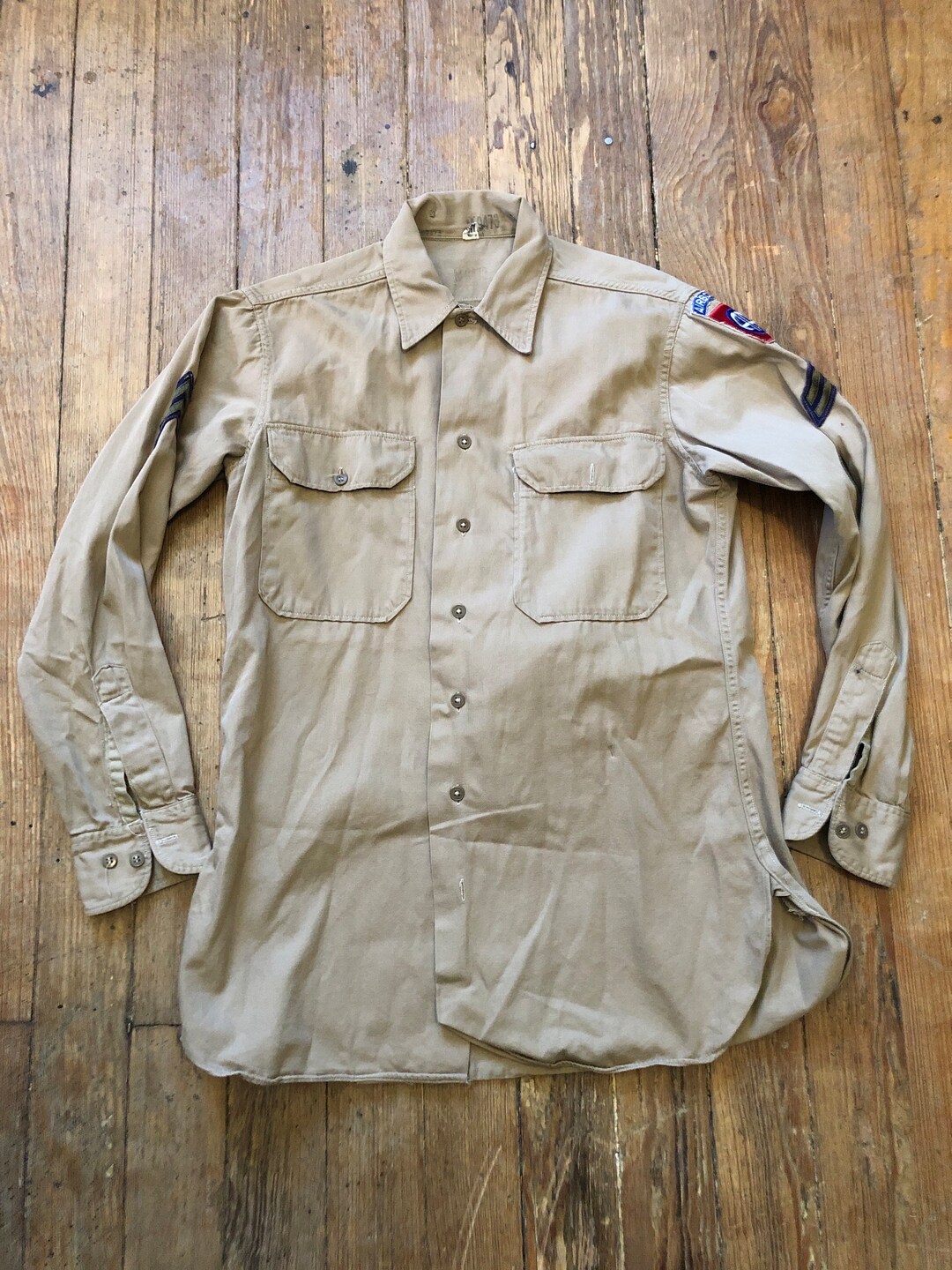 1950s Airborne Military Workwear Shirt Medium - Etsy