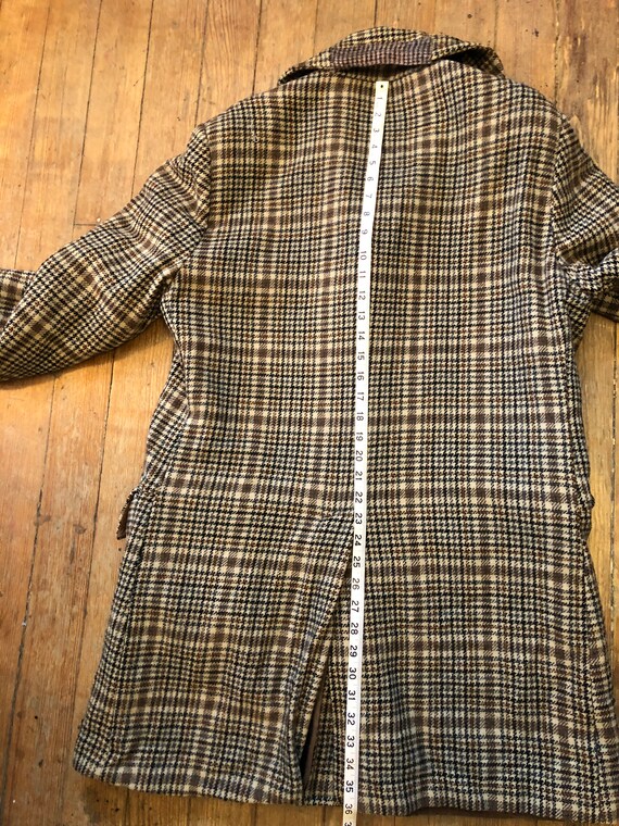 1950s Pendleton Houndstooth Wool Coat Medium Large - Gem