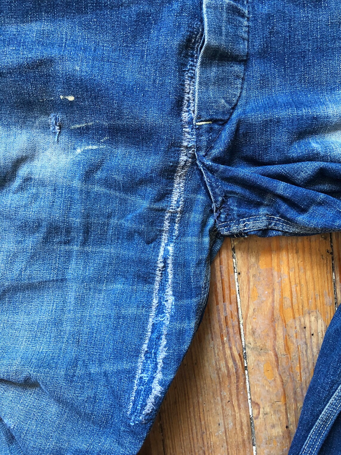 1940s Sanforized Dark Wash Overall Medium - Etsy