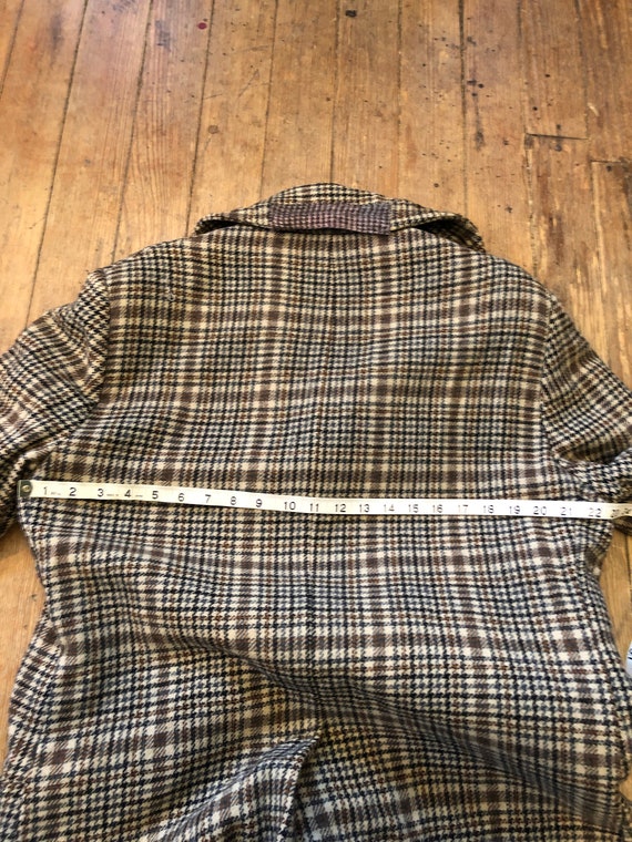 1950s Pendleton Houndstooth Wool Coat Medium Large - Gem