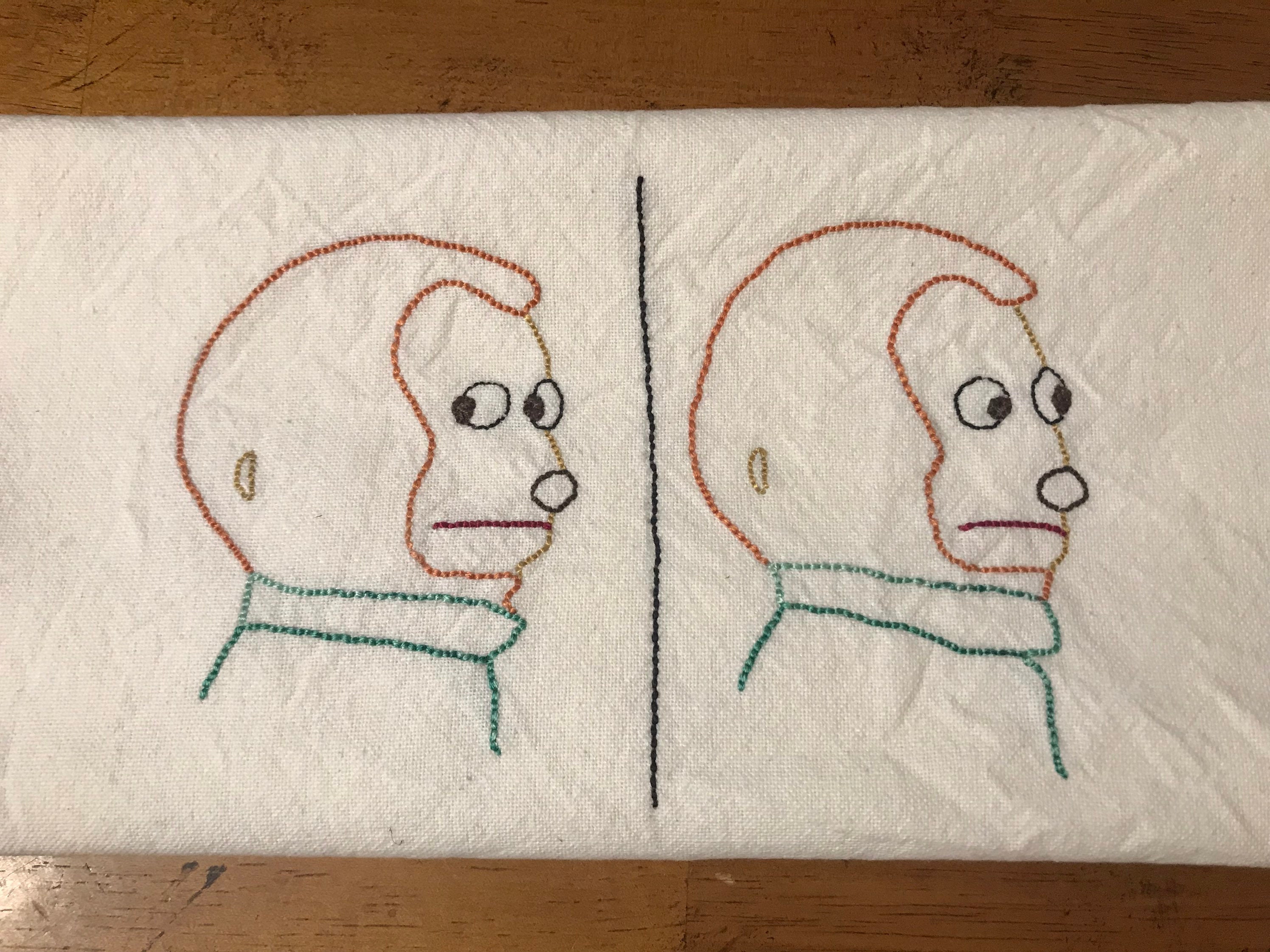 Shifty Eyes Monkey Meme Towel - Etsy