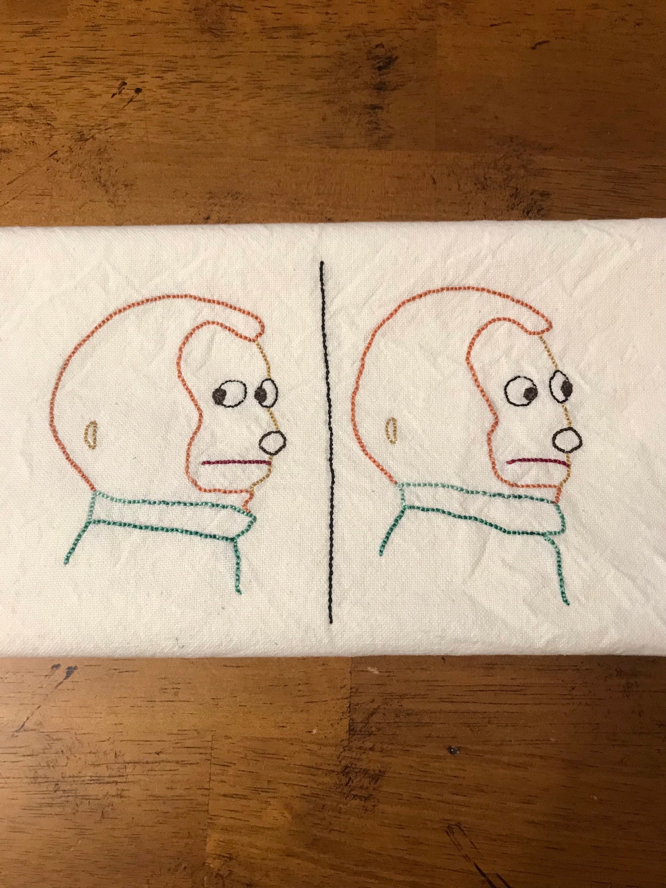 Shifty Eyes Monkey Meme Towel - Etsy