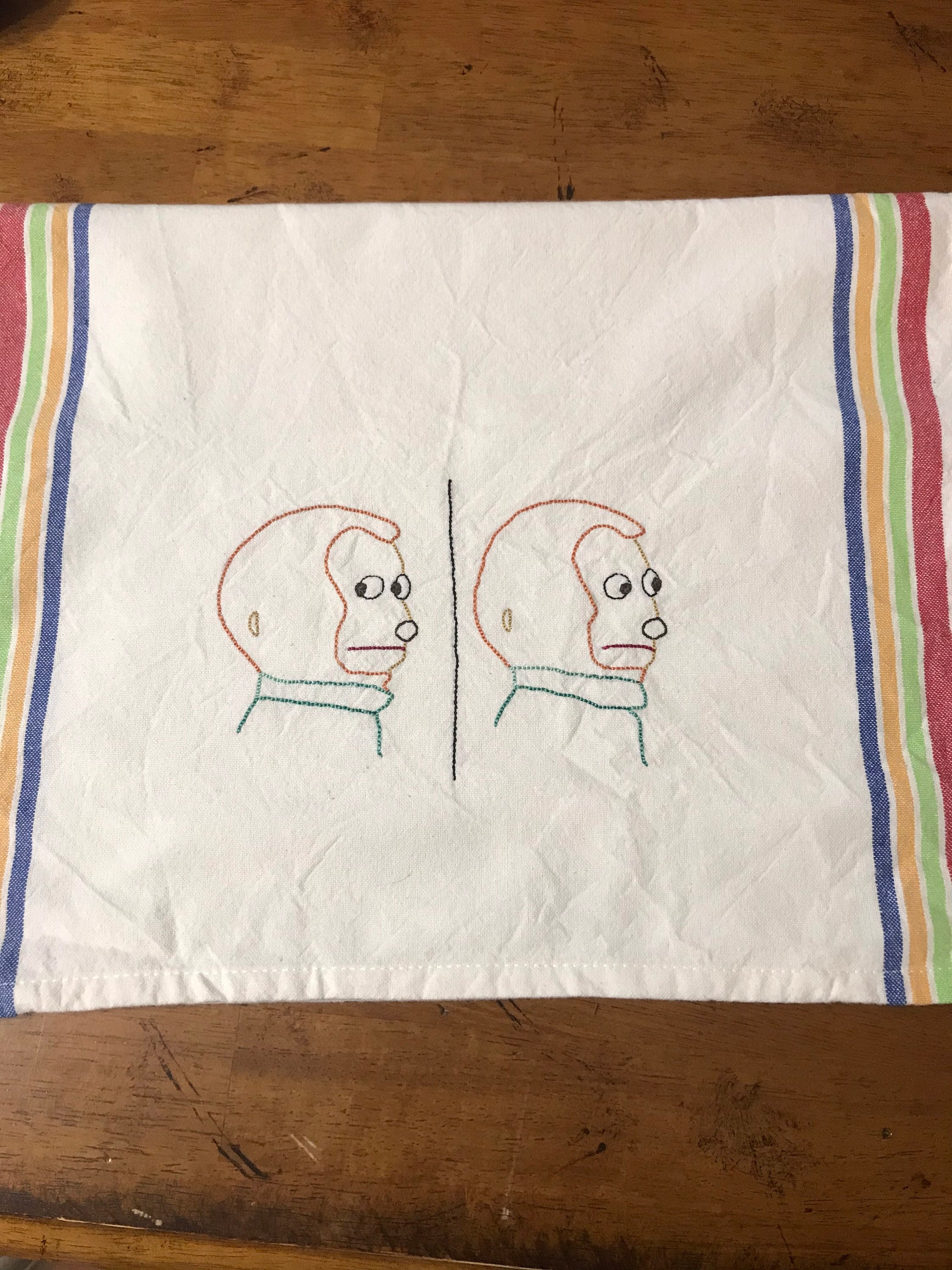 Shifty Eyes Monkey Meme Towel - Etsy