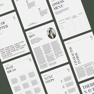 Printable Black & White Minimalist E-book and Workbook Digital Canva ...