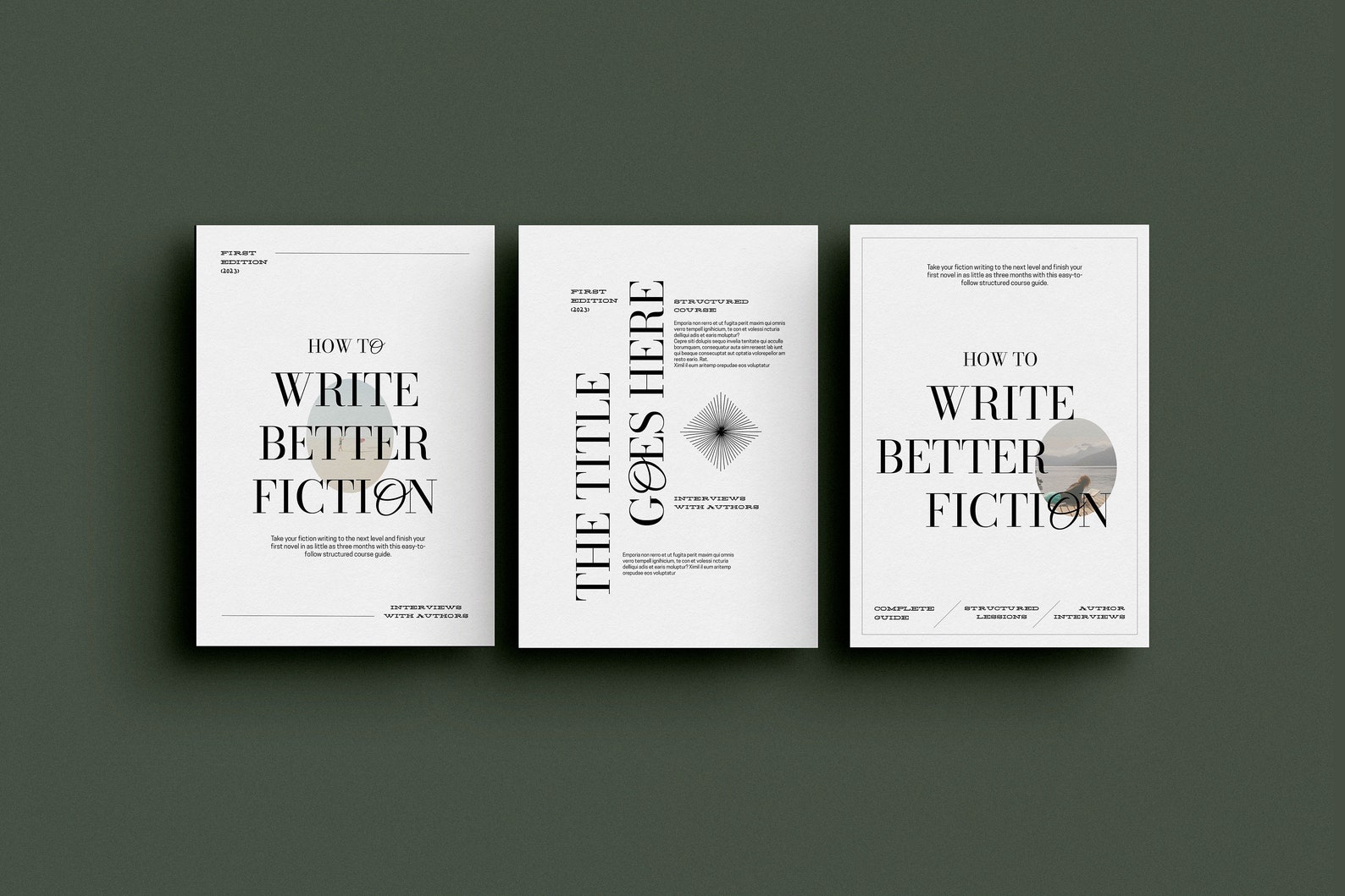 Printable Black & White Minimalist E-book and Workbook Digital Canva ...