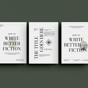 Printable Black & White Minimalist E-book and Workbook Digital Canva ...
