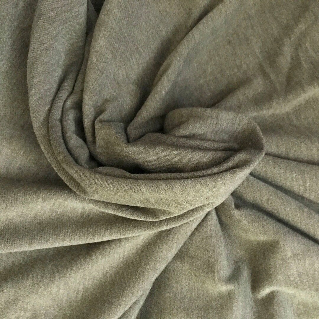 Sage Green Viscose Knit, Viscose Spandex Marle Green Knit, Light Green ...