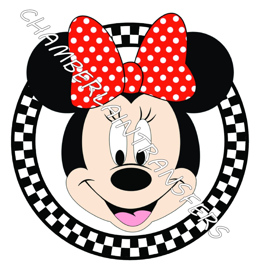 Checkered Minnie READY TO PRESS Sublimation Transfer - Etsy