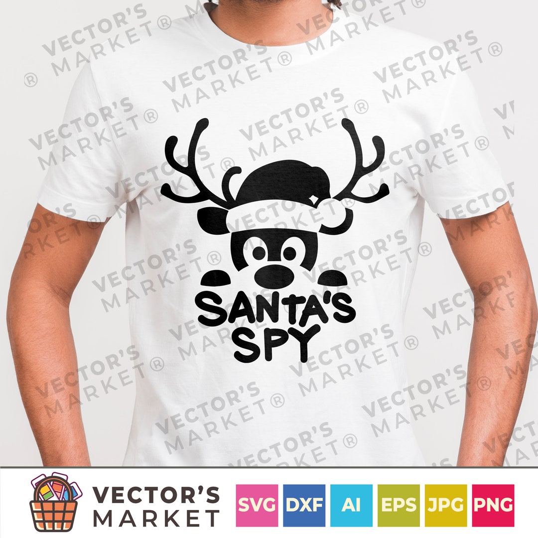 Santa's Spy SVG, Teacher Life SVG, School Christmas Svg, Santa SVG ...