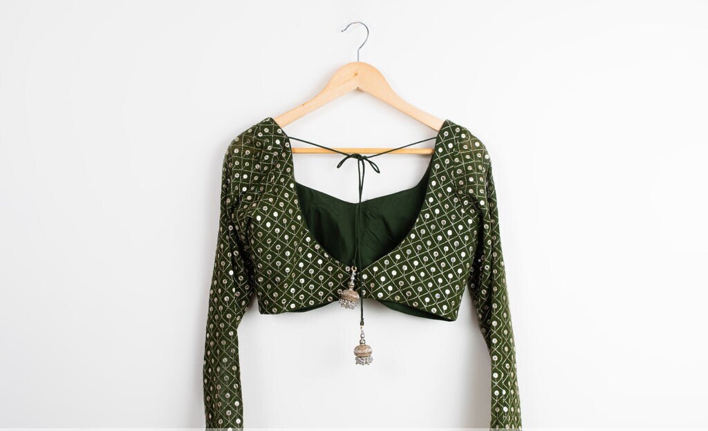 Olive Jade & Gold Abla Lehenga Set, Bridesmaids Lehenga Choli - Etsy