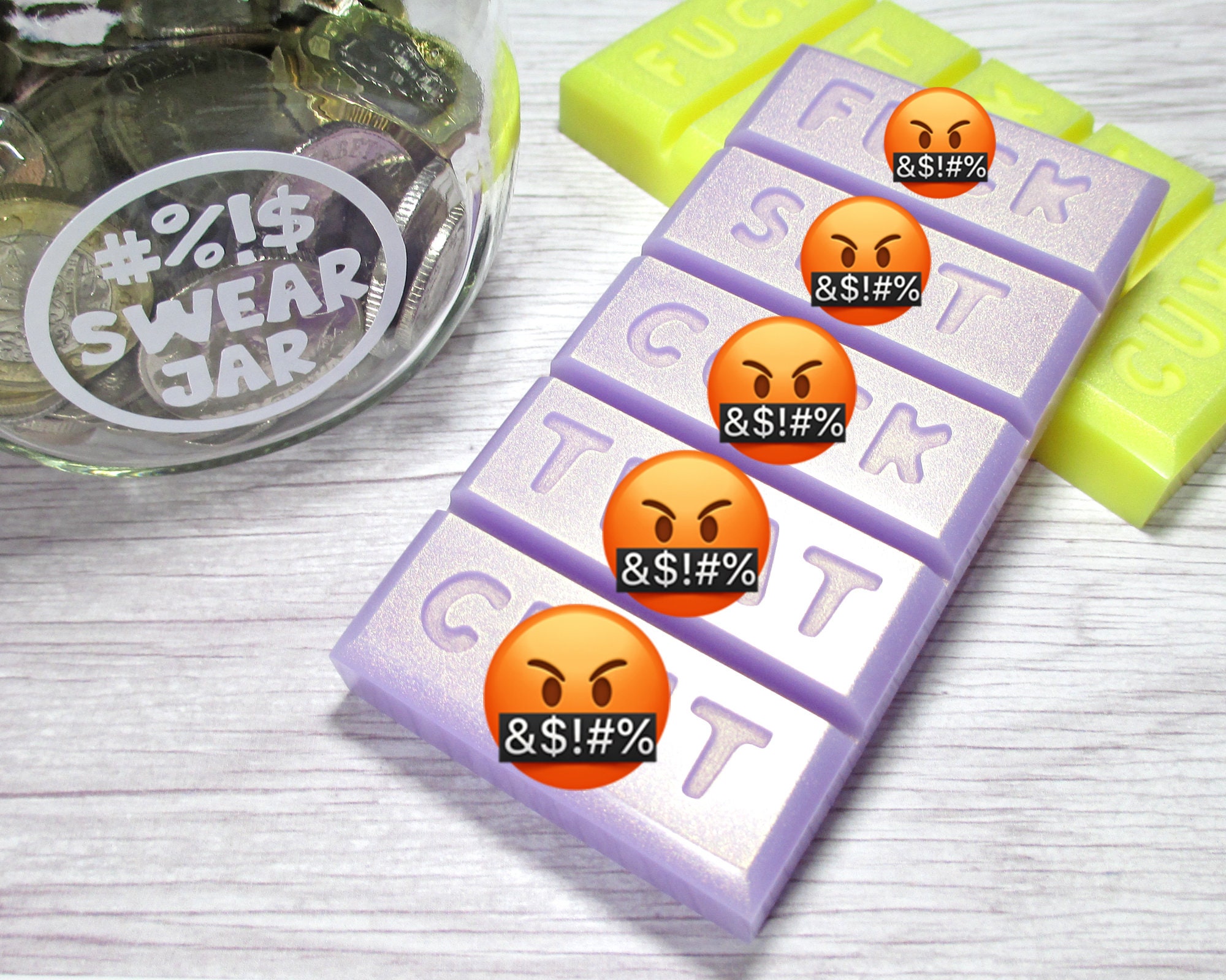 SWEAR BAR Wax Melt Snap Bar Silicone Mould Makes 50x100mm - Etsy