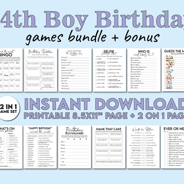 Teen Boy Birthday Party Ideas - Etsy