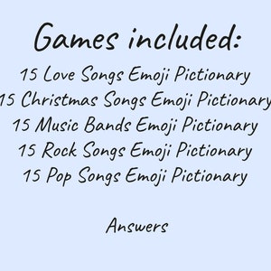 Music Emoji Pictionary Game Printable Guess the Song Fun Birthday Game ...