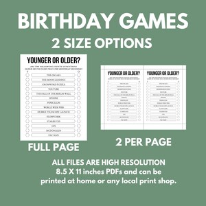 45th Birthday Games Bundle, Born in 1979 Party Games for Him Her, 45th ...
