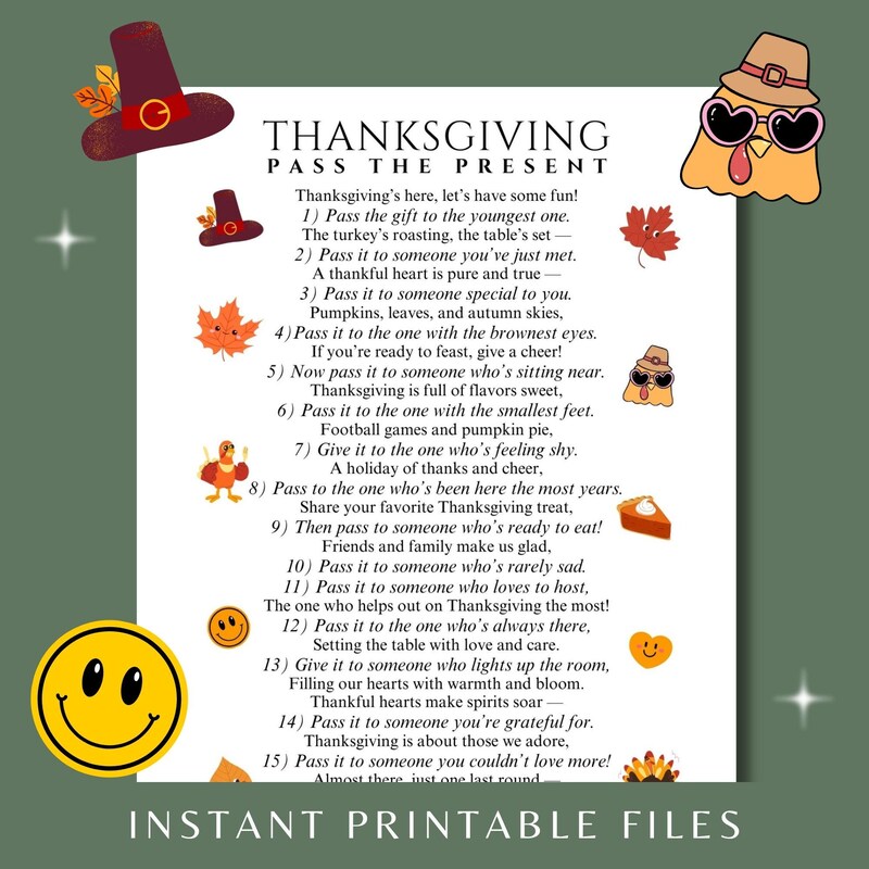 Pass the Present Game - Etsy