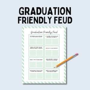Graduation Friendly Feud Game - Fun Grad Party Activity, College Trivia ...