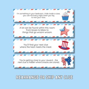 4th July Indoor Outdoor Scavenger Hunt, Printable 4th July Kids ...