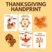 Thanksgiving Handprint and Footprint Craft Bundle 15 Printable Art ...