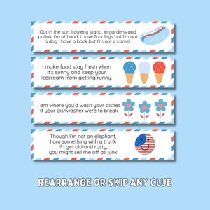 4th July Indoor Outdoor Scavenger Hunt, Printable 4th July Kids ...