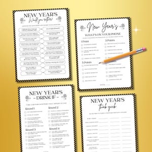 Fun New Years Games Bundle, Perfect for Office & Corporate Parties, New ...
