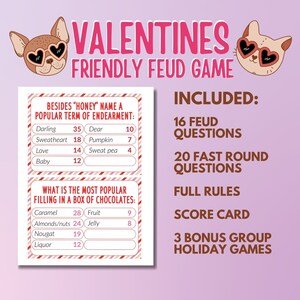 Valentines Feud Game, Galentines Friendly Feud Game, Fun Valentines ...