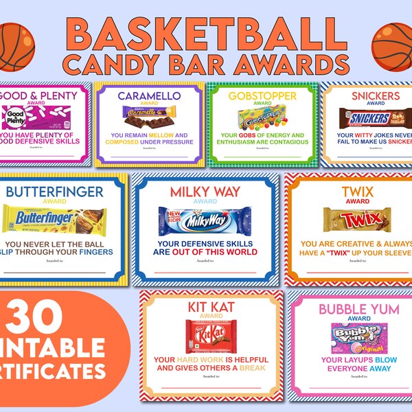 Basketball Candy - Etsy