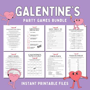 Galentine’s Day Games Bundle, Girls Night Out Party, Fun Ice Breaker ...