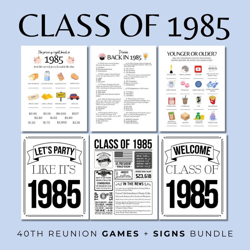 40th Class Reunion - Etsy